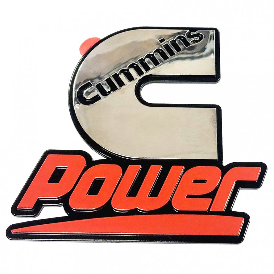Cummins Power Chrome Sticker (Badge) – Tatiara Truck & Trailers