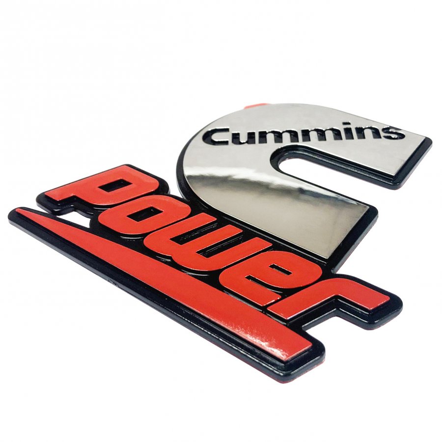 Cummins Power Chrome Sticker (Badge) – Tatiara Truck & Trailers